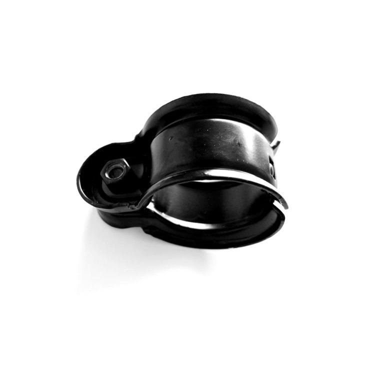 Black Powdercoated Chainwire Post Clamps | Fencescape Fencing